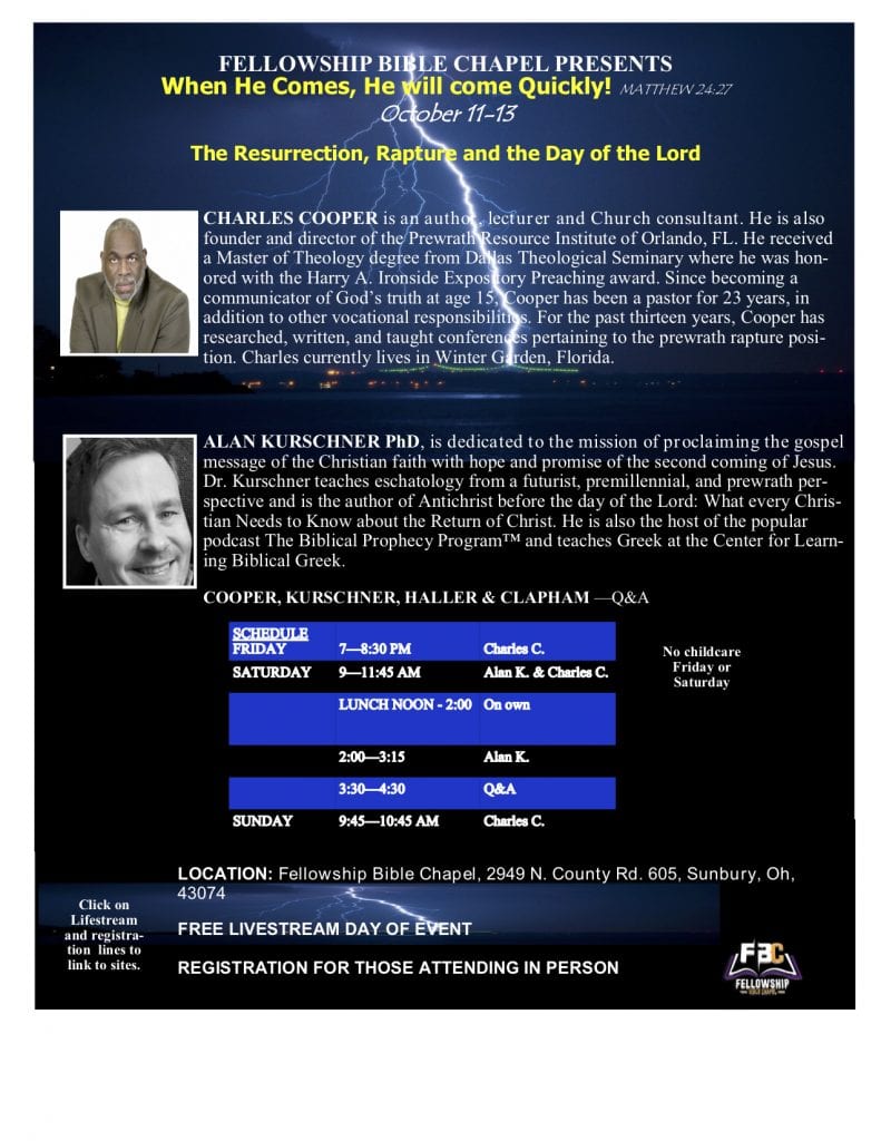 OHIO Bible Prophecy Conference - Oct 11–13 | Bible Prophecy Answers